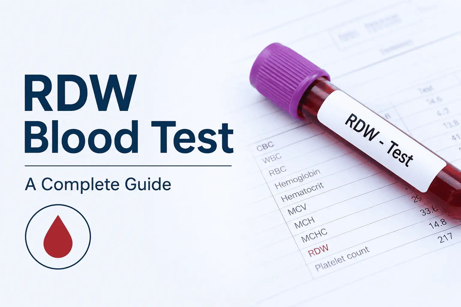 RDW Blood Test: What It Is, Normal Range, and Results Explained